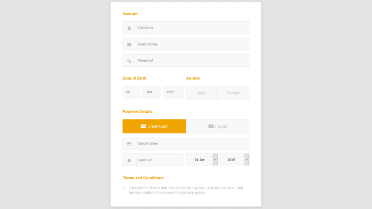 css forms - Frontend Hack